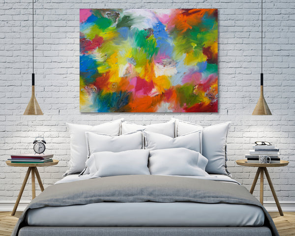 colour explosion wall art